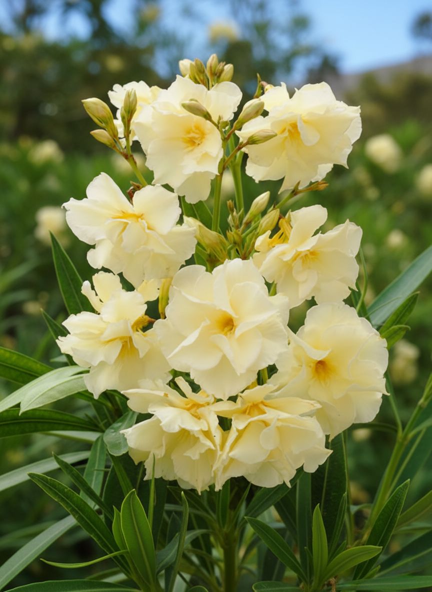 Buy Nerium oleander aurea luteum plennum Yellow | Adelaide Plant Co